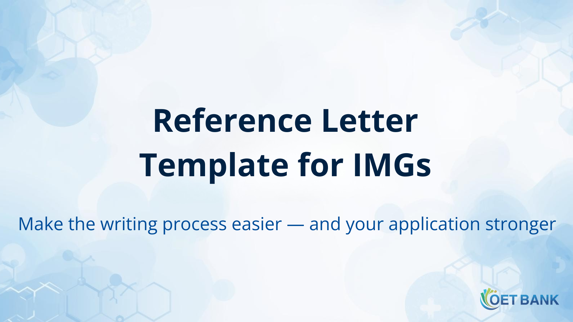 Reference Letter Essentials for IMGs: Template and Writing Guide | OET BANK