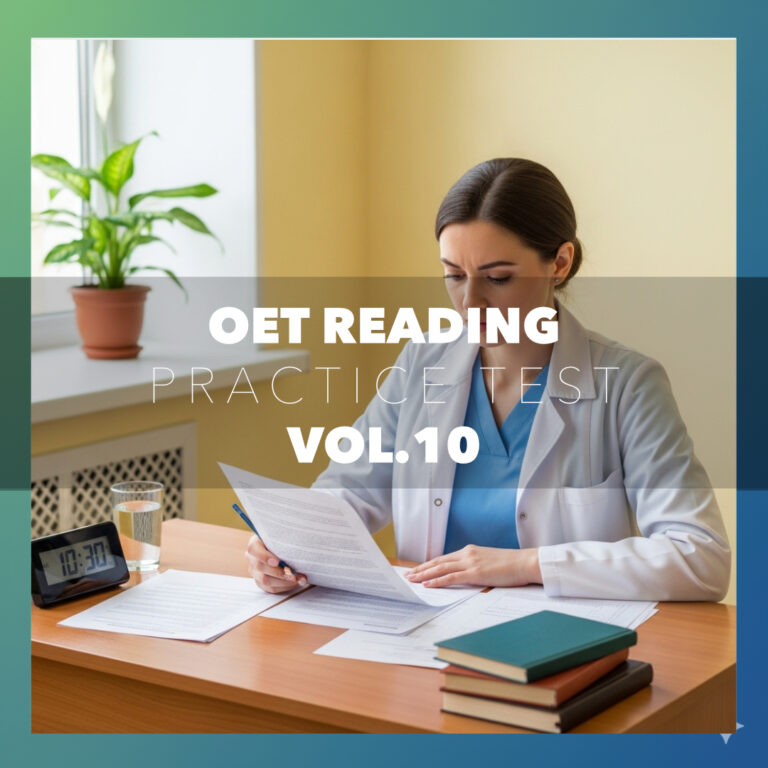 OET Reading Practice Test Pack Vol.01-05 | OET BANK